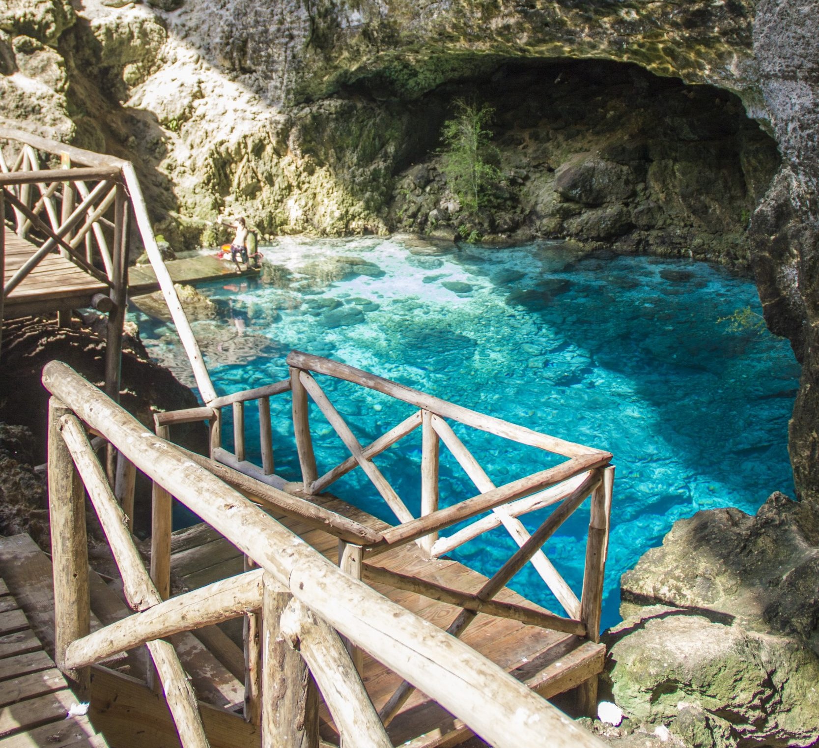 This natural pool in the Dominican Republic resort of Scape Park is to ...