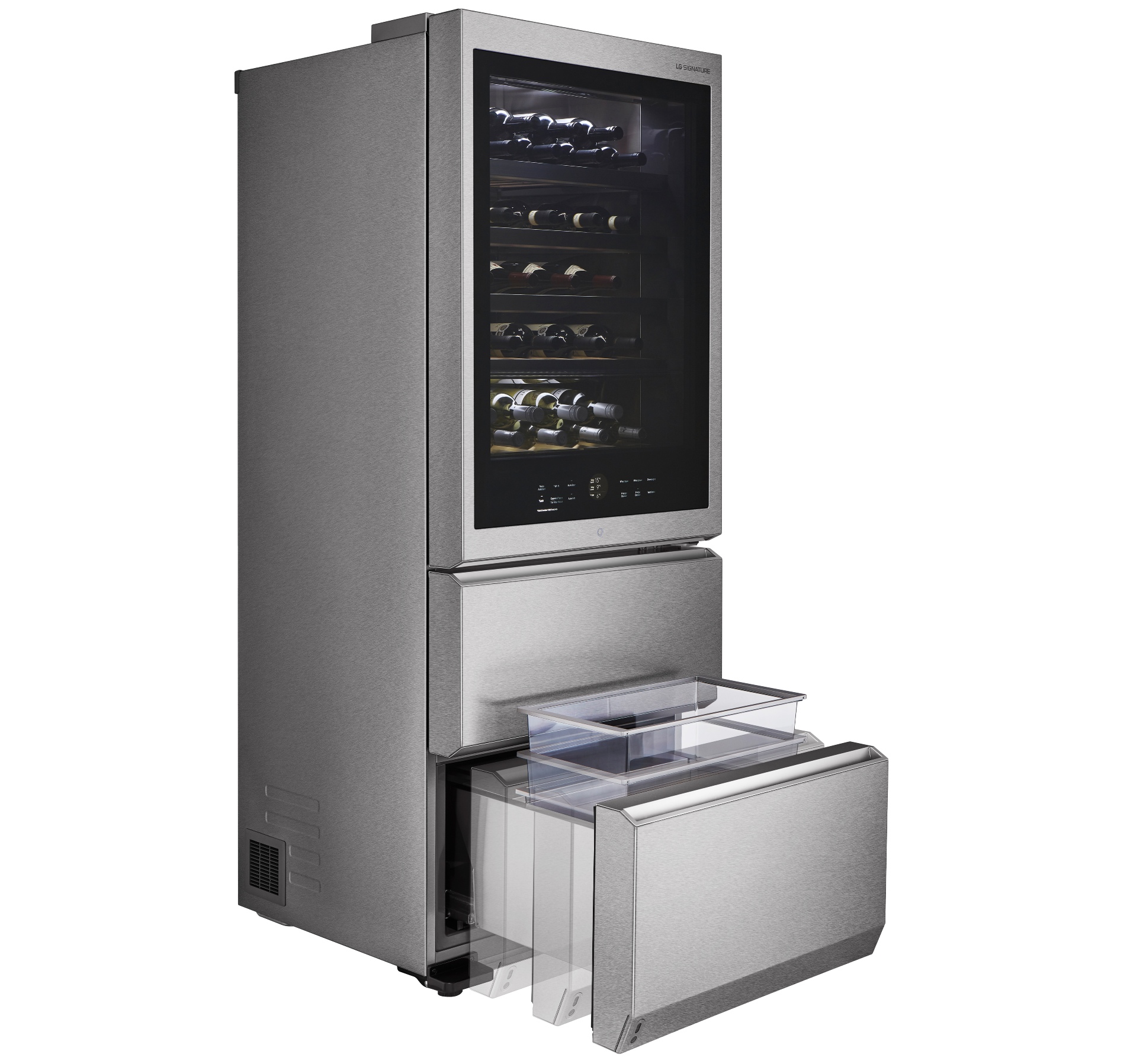 This LG Signature Wine Cellar is giving us chills, it’s the ultimate ...