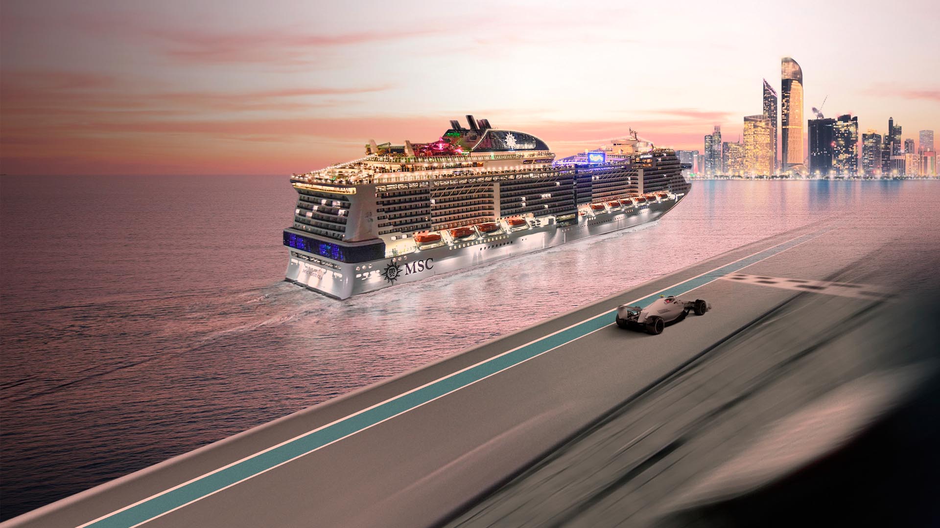 MSC Virtuosa cruise ship and F1 car – The Luxe Review