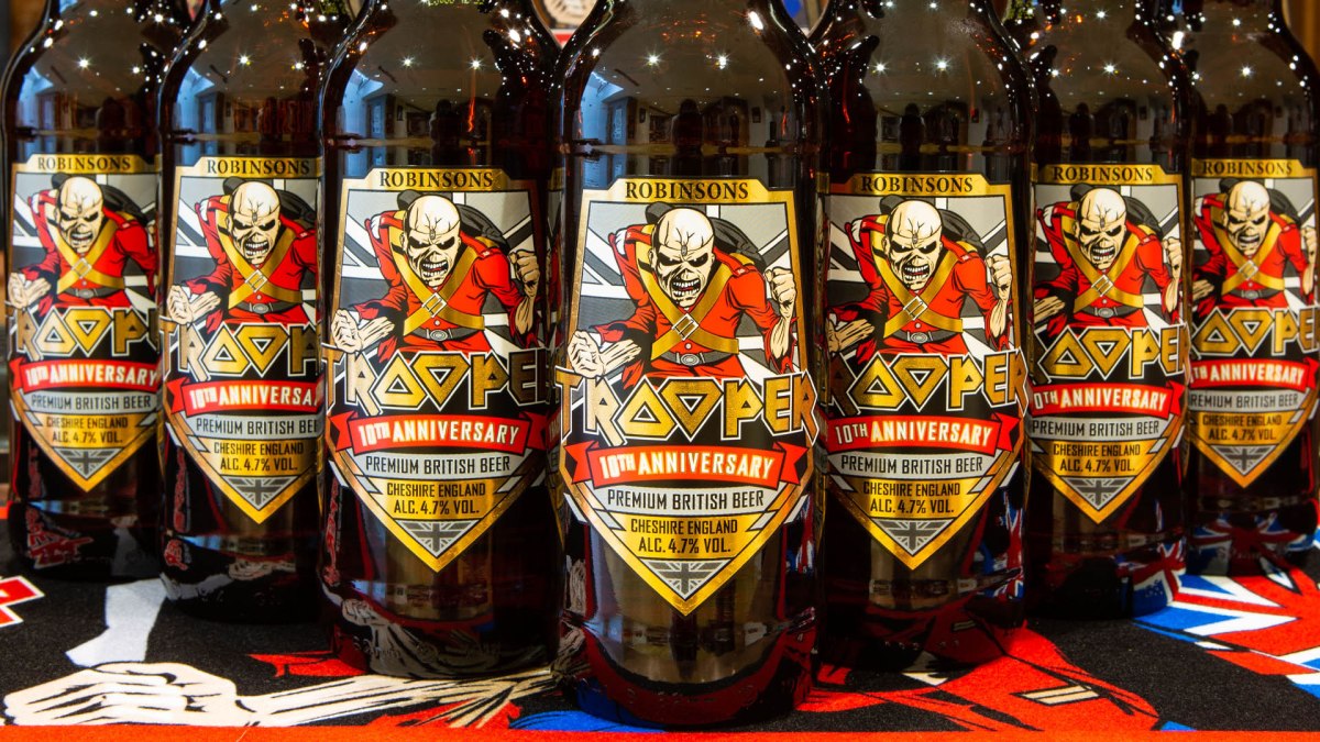 Run to the tills: Iron Maiden Trooper beer debuts Special Edition 10th ...