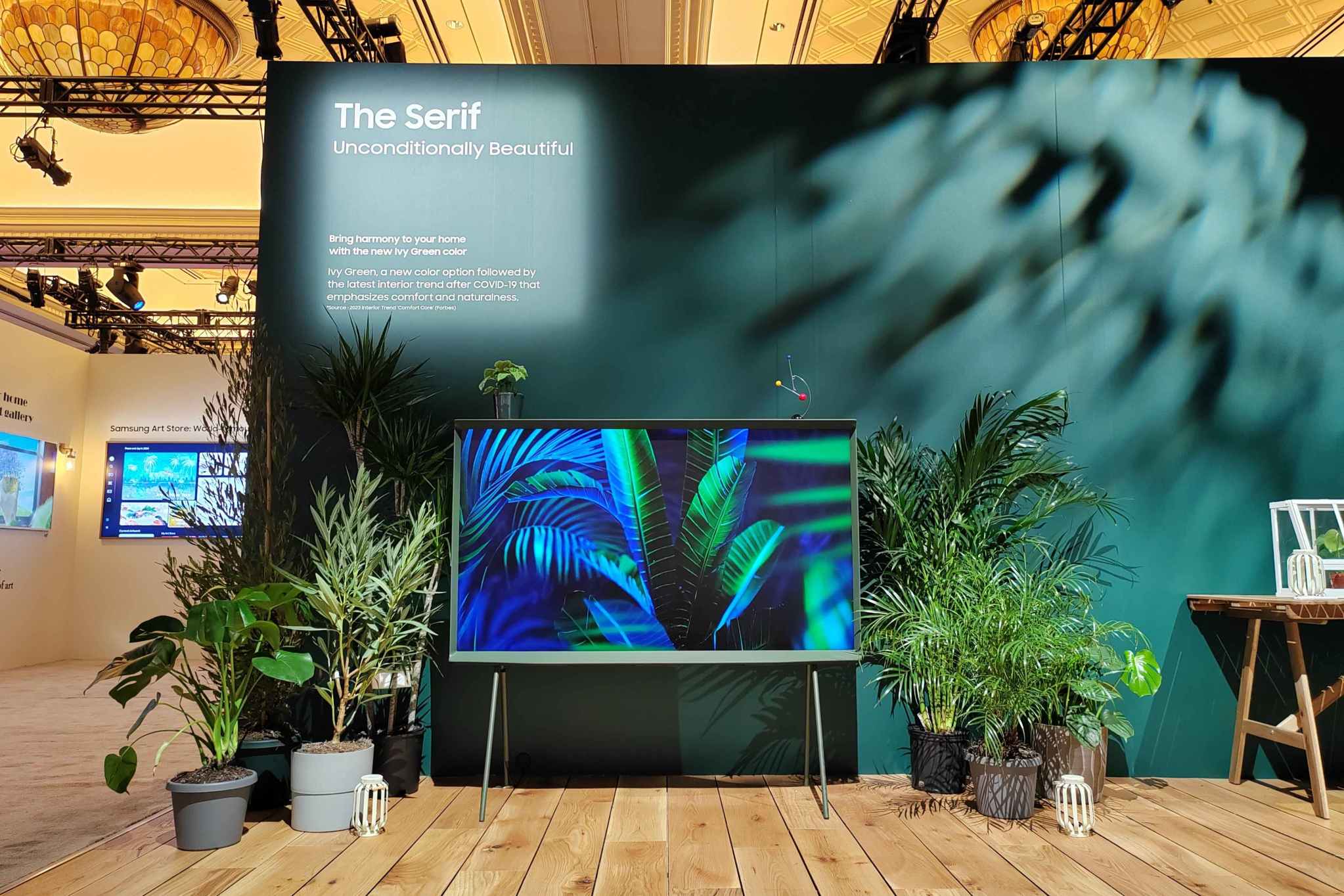 Interior design: we’re wild about this new Ivy Green Samsung Serif TV ...